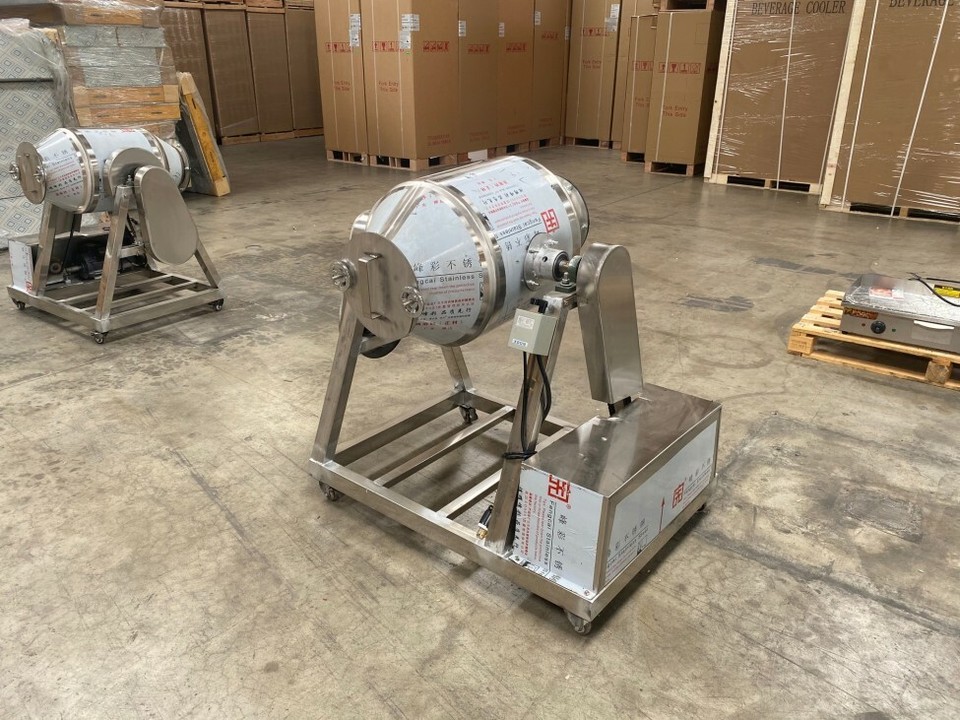 NEW 100L Dry Powder Drum Mixer Metal Powder Blender 220V Electric ...