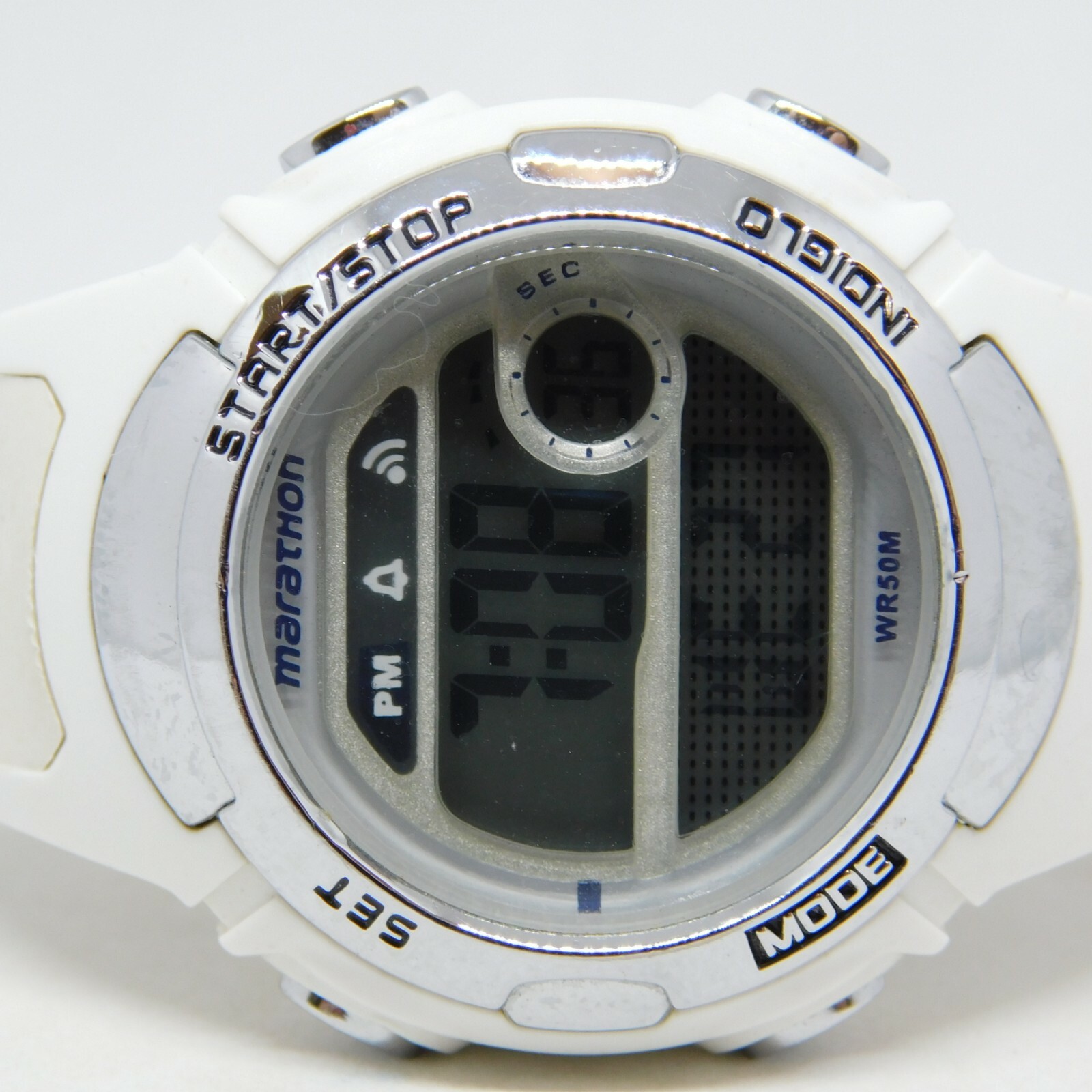 Marathon Wr50m Sport Digital Watch White Silicone Band for sale online ...