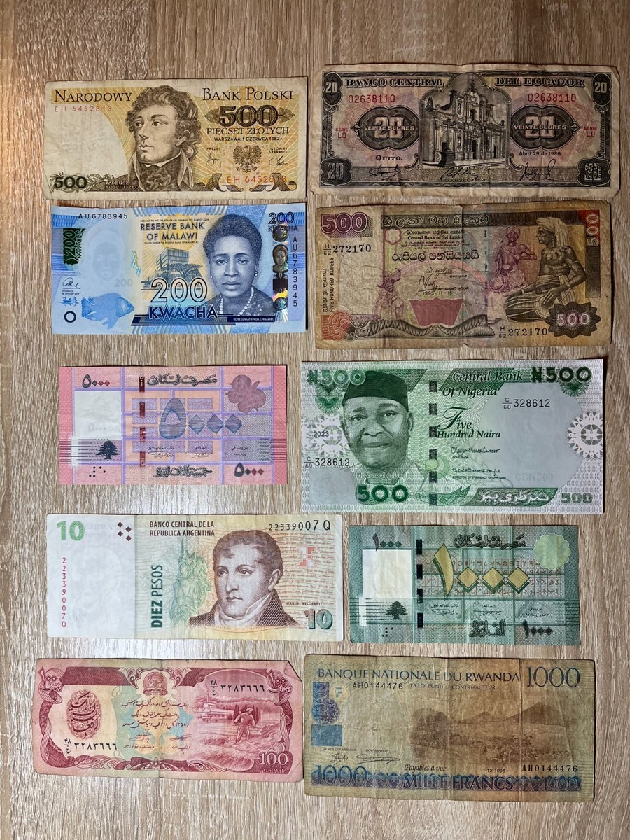 Valuable Foreign Paper Currency