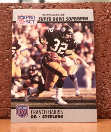 FOOTBALL CARD FRESH FROM BOX PRO SET SUPER BOWL SUPERMEN FRANCO HARRIS ...
