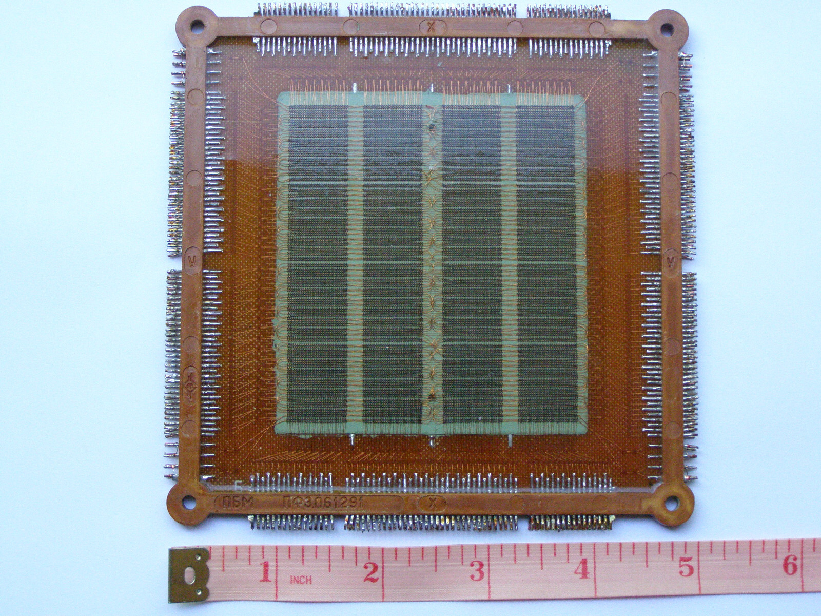 Soviet PBM Military RAM Ferrite Core Memory Board 4 Kb 1990 + bonus SKU ...