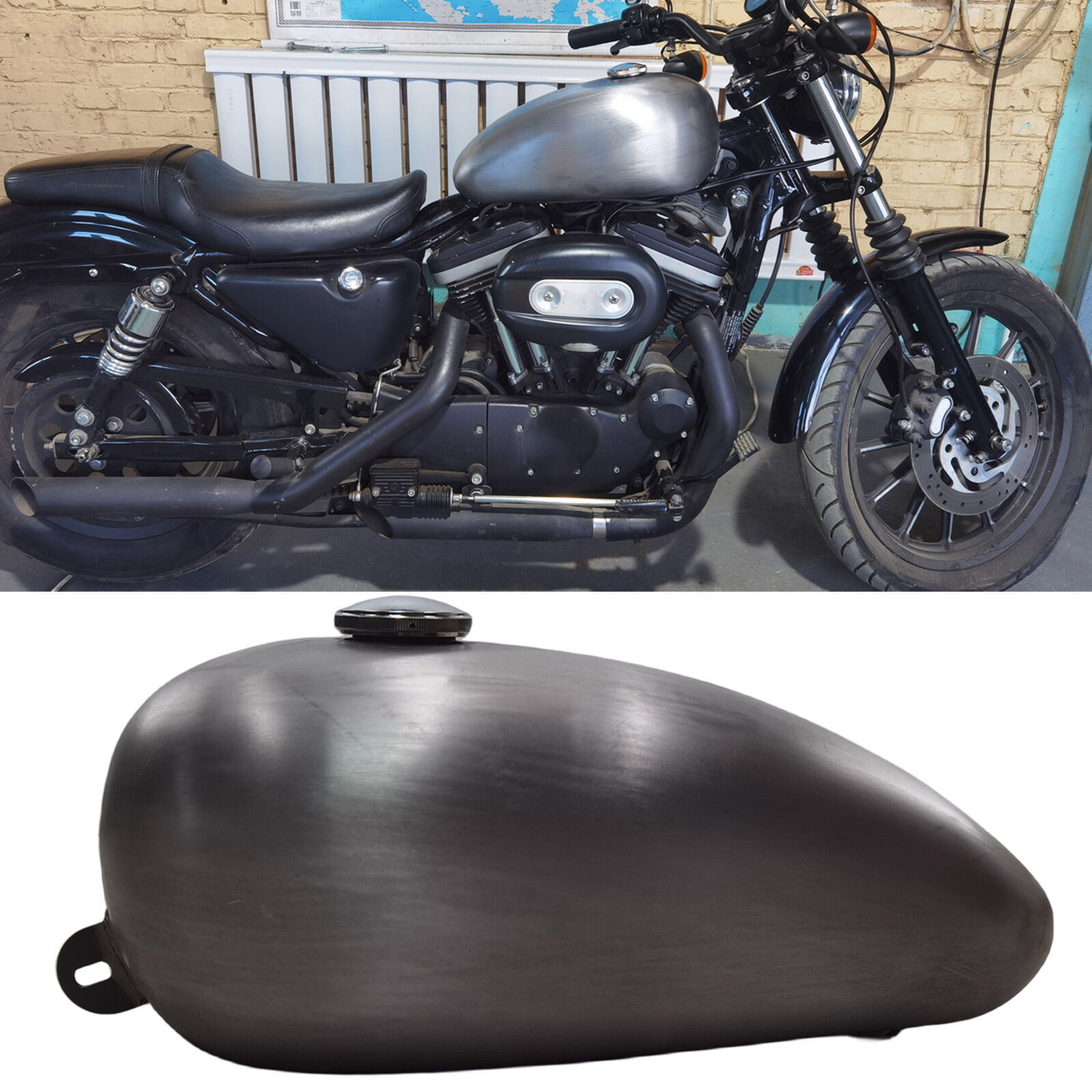 Modified Motorcycle Petrol Gas Fuel Tank For Harley Sporster XL1200 883 ...