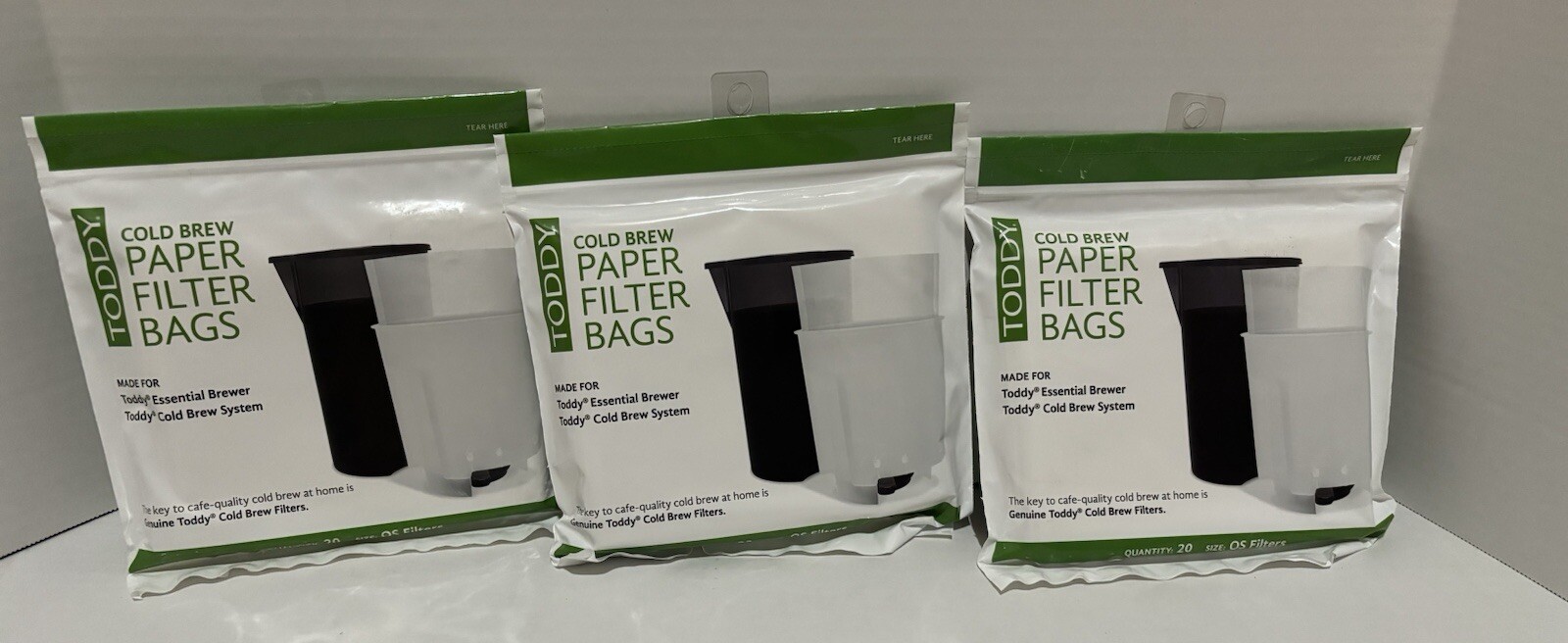 Lot Of 3 Toddy® Cold Brew Coffee Paper Filter Bags (60 Paper Filter ...