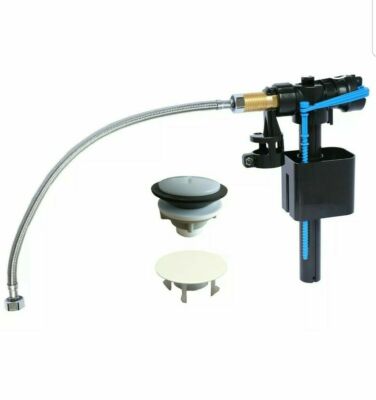 EnduraSeal INLET VALVE REAR ENTRY Brass Shank + Cistern Plug & Pan Cap ...