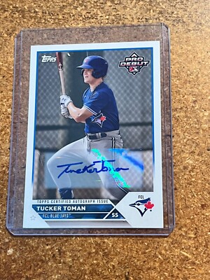 2023 Topps Pro Debut Baseball # PD-8 Tucker Toman Autograph | eBay