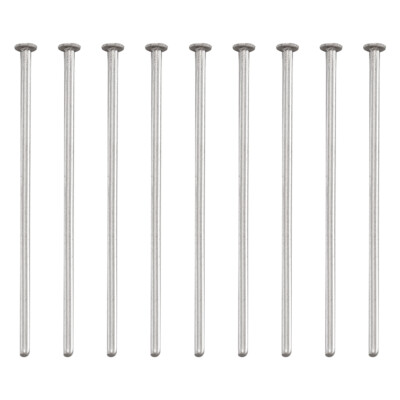 500pcs Quality 304 Stainelss Steel Headpins 1 Inch Pins Findings Smooth ...