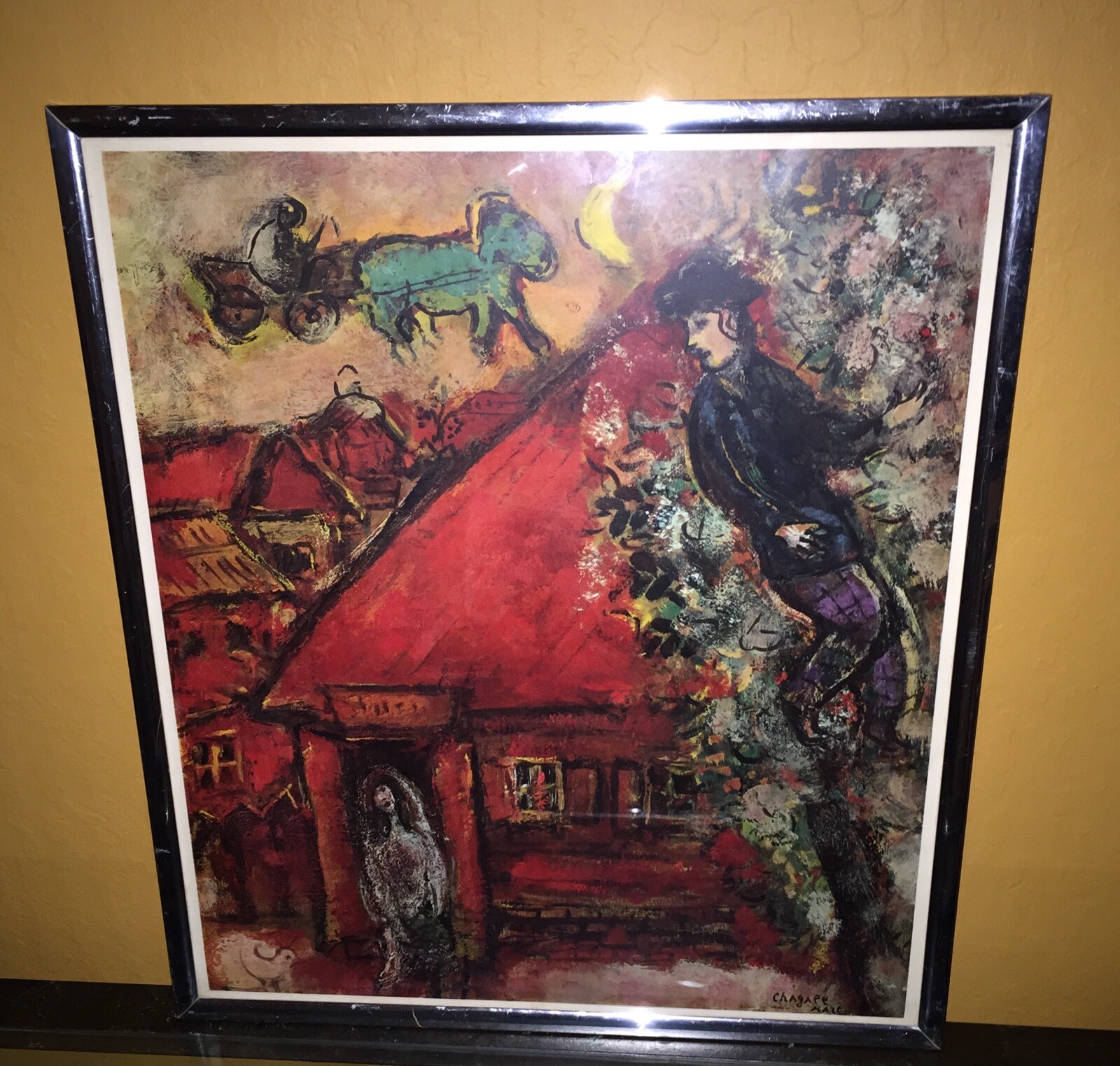 Marc Chagall, The Red House, 1974 F. Bruckmann Lithographic Print | eBay