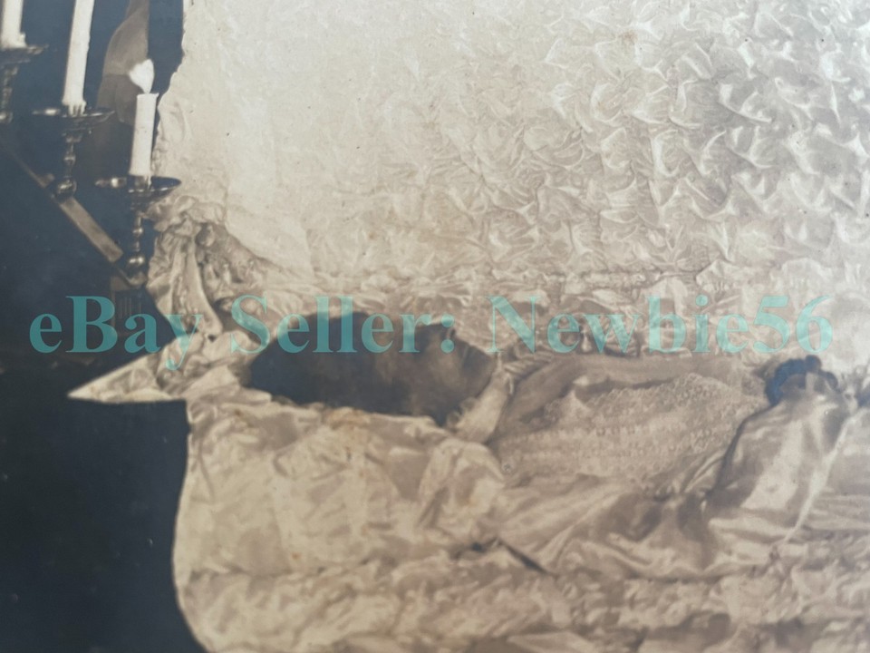 Victorian Photograph - POST MORTEM WOMAN IN CASKET - c1890s Morbid ...