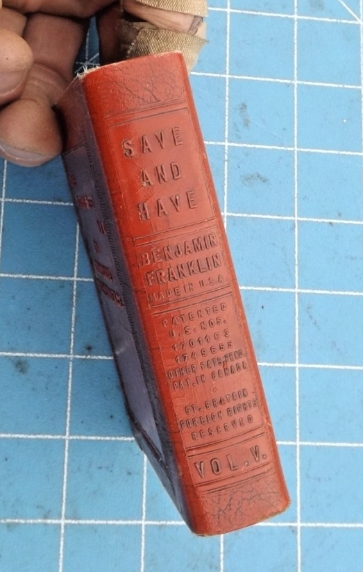 Vintage Investors Syndicate Company Benjamin Franklin Mini Book Coin ...