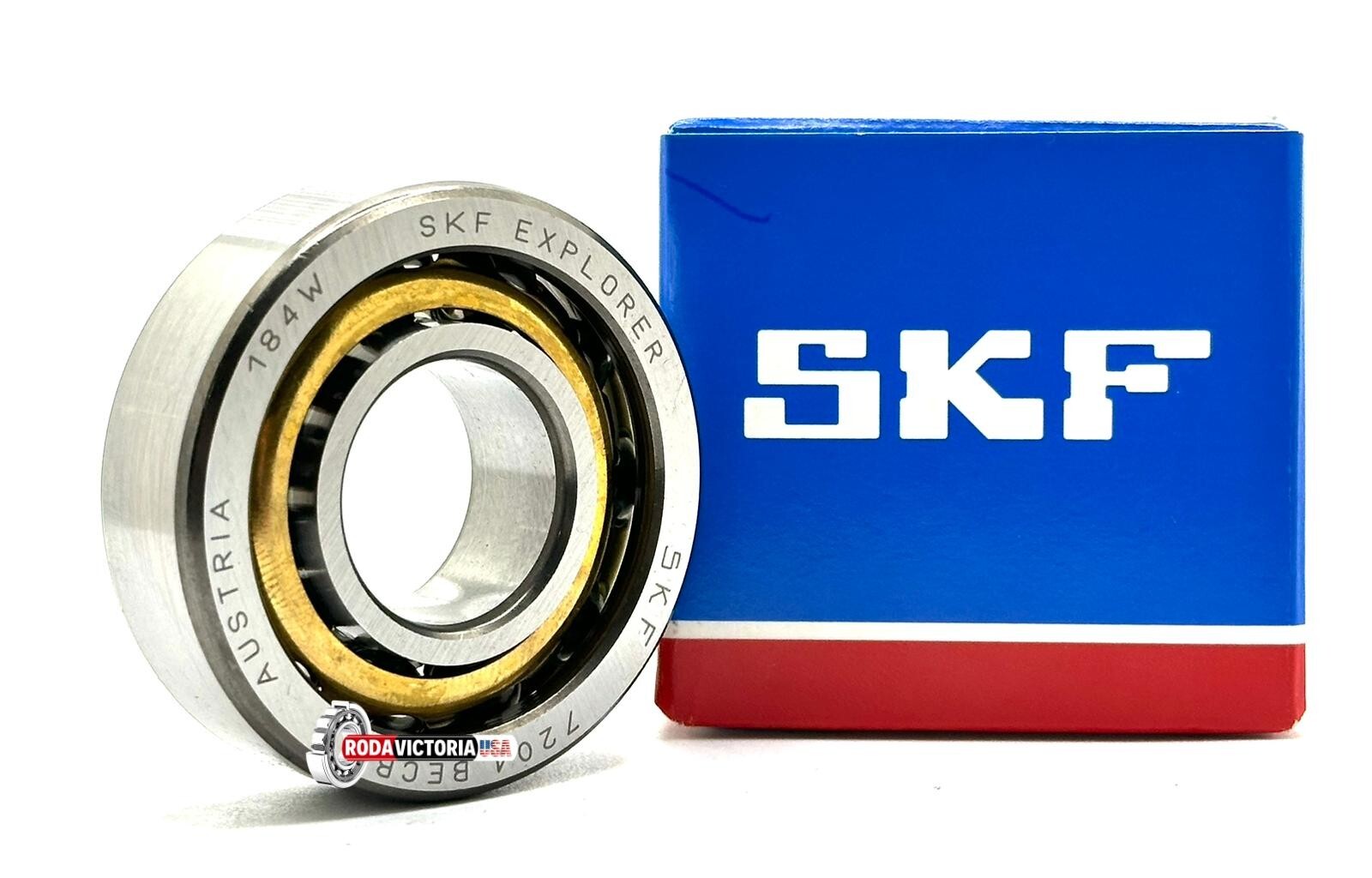 SKF 7204 BECBM ANGULAR CONTACT BALL BEARING, BRASS CAGE 20x47x14mm | eBay