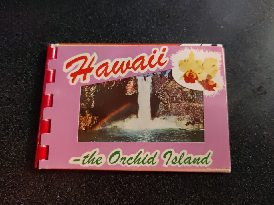 VINTAGE 1950s Mini Postcard Souvenir Picture Folder Hawaii The Orchid ...