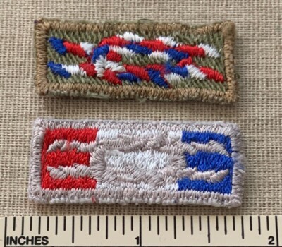 2 VTG 1950s EXPLORER SILVER AWARD & EAGLE SCOUT Square Knot Badge ...
