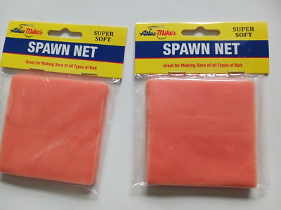2 Atlas Mikes Spawn Net 3x3 squares 55038 Peach | eBay