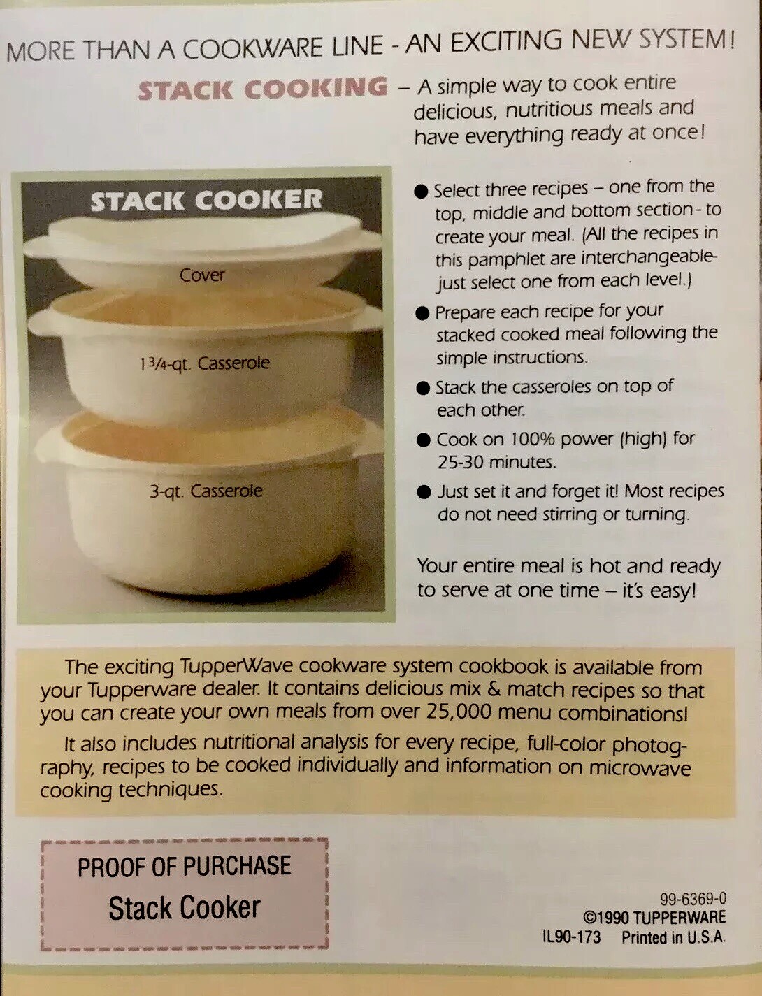 5 PC NEW USA VINTAGE Tupperware (Tupperwave) Stack Cooker for Microwave ...