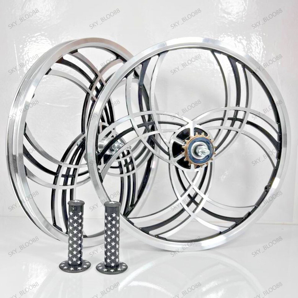 PAIR 20" Bicycle Mag Wheels Set Black FOR GT DYNO HARO ANY BMX BIKE | eBay