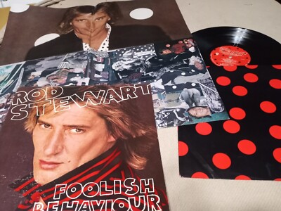Rod Stewart Foolish Behavior LP with Poster HS 3485 | eBay