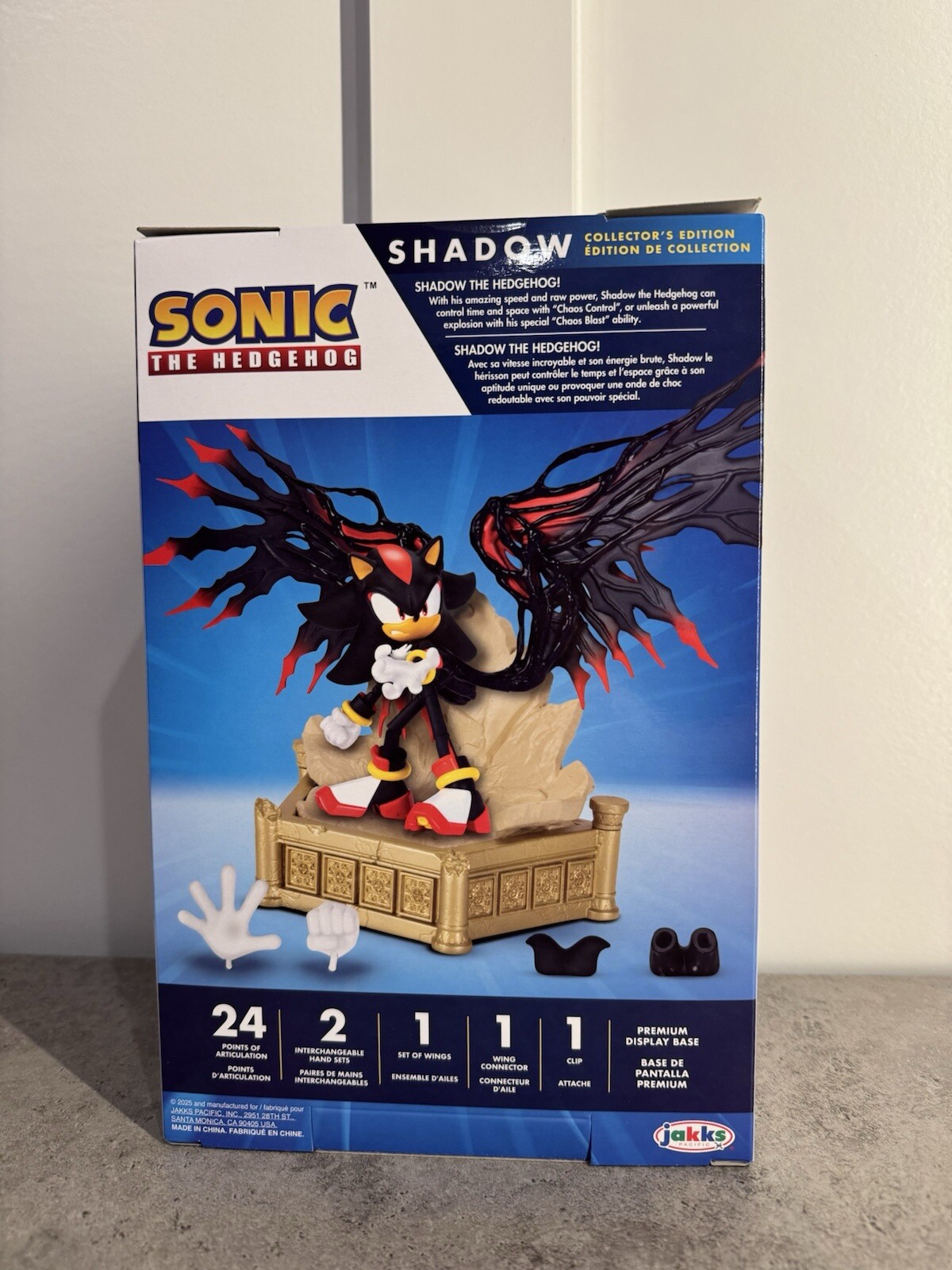 JAKKS PACIFIC SHADOW COLLECTOR'S EDITION SONIC THE HEDGEHOG SHIPS TODAY ...