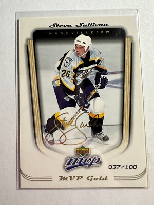K81,373 - 2005-06 Upper Deck MVP Gold #217 Steve Sullivan #/100 | eBay