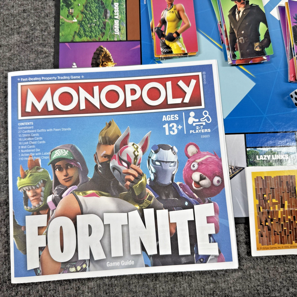Monopoly FORTNITE Board Game Limited Edition Complete | eBay