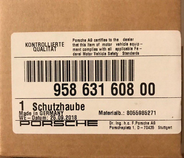 OEM Porsche Cayenne Headlight Head Light Lamp Cap Right 95863160800 for ...