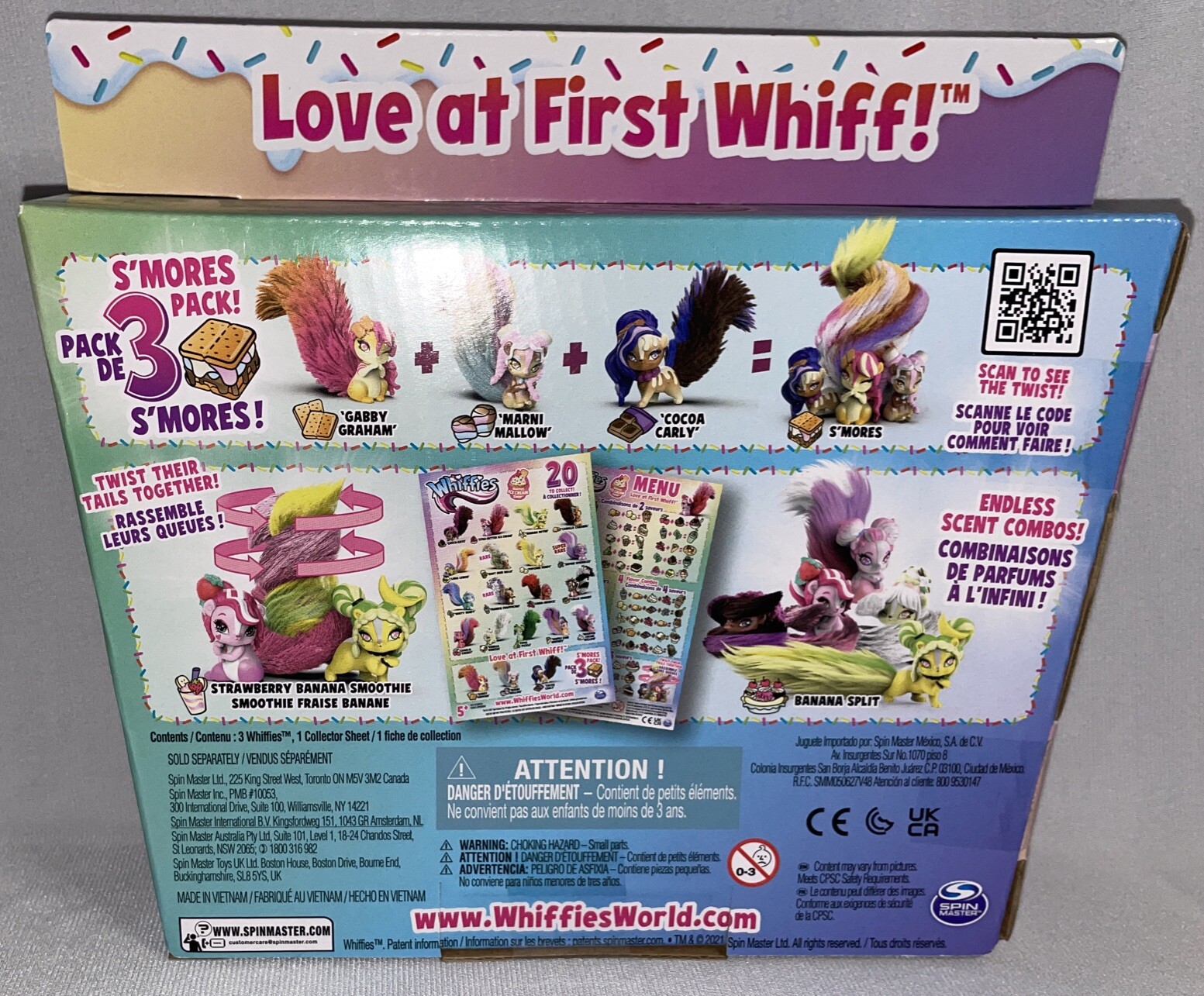 Whiffies Ice Cream Shop S'mores Scented 3 Pack Gabby, Marni, Carly NEW ...