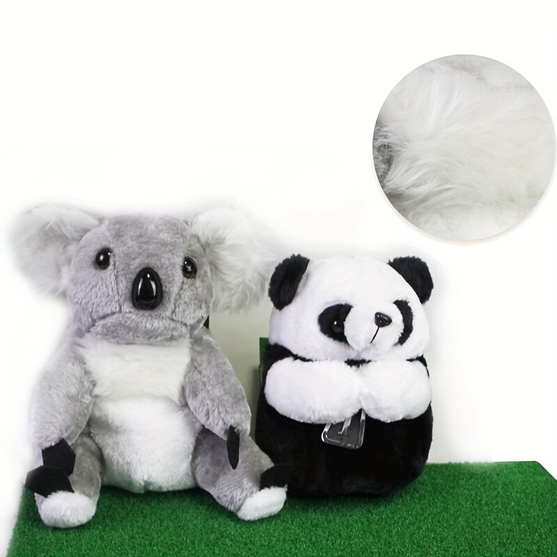 Cute Animal Golf Club Cover Plush Driver Wood Headcover Panda/ Koala ...