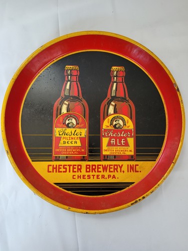 Vintage Chester Brewing Co Chester Beer Ale Pilsner Tray Philadelphia ...