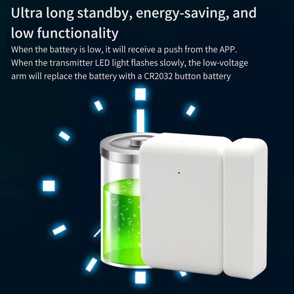 2.4GHz TTLOCK Door Sensor Door Contact Detection Open Close Status ...