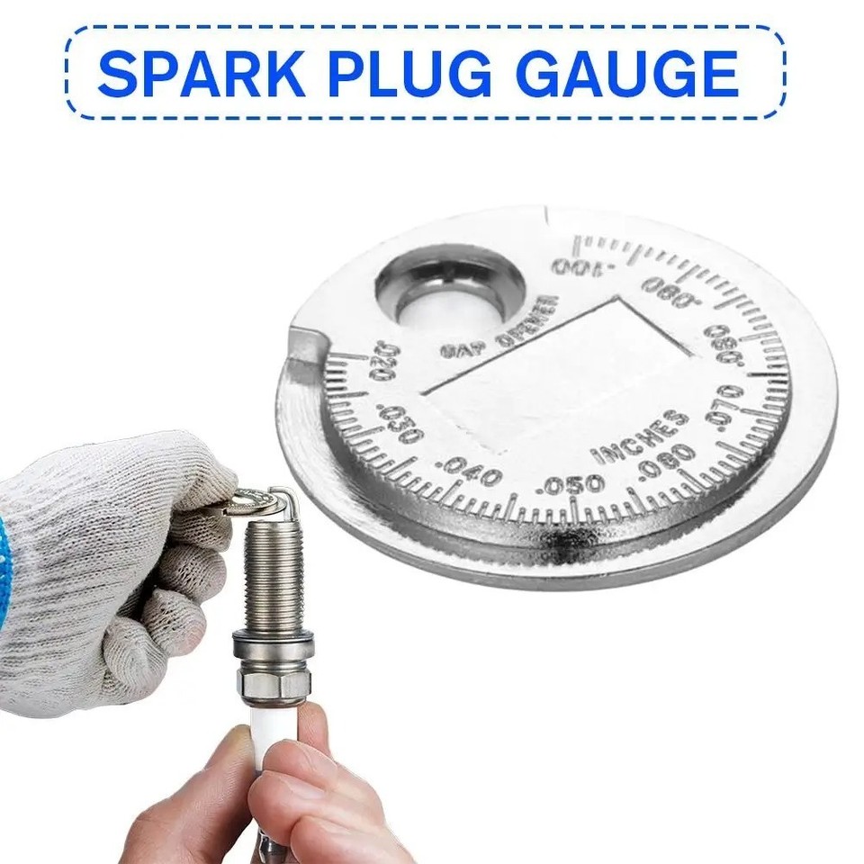 SPARK PLUG GAP ADJUSTING TOOL METRIC / IMPERIAL FEELER GAUGE Caliber ...