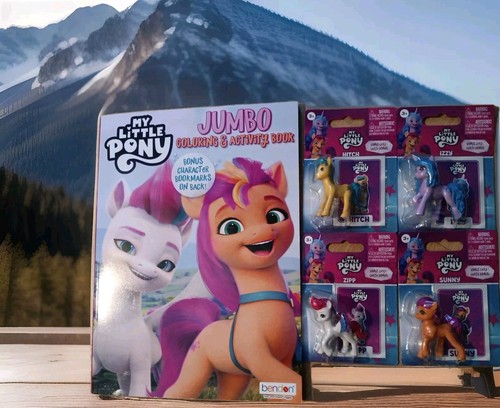 Brand New Set of 4 My Little Pony (HASBRO) Mini Figures w/Bonus Card ...