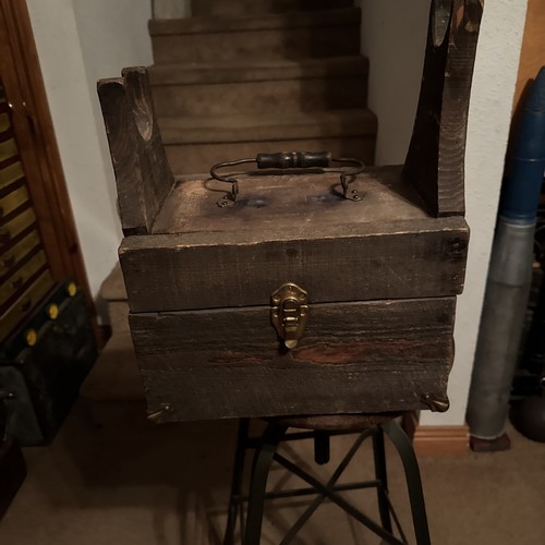 Early Vintage Lake Poygan Gunner's Shell Duck Hunting Wood Box Folk Art ...