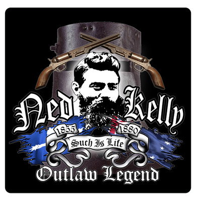NED KELLY DECAL eureka australia Size apr 90 mm by 90 mm gloss ...