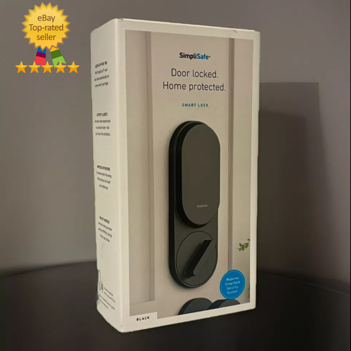 NEW SimpliSafe Smart Door Lock w/ PIN Keypad (BLACK) Compatible with ...
