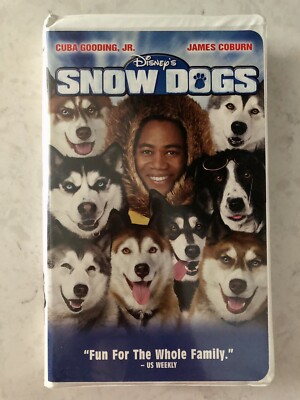 Disney Snow Dogs VHS 2002 Video Tape Cuba Gooding Jr Clamshell Case ...