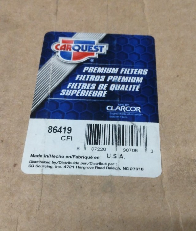 New Carquest Fuel Water Separator Filter 86419 By Clarcor | eBay