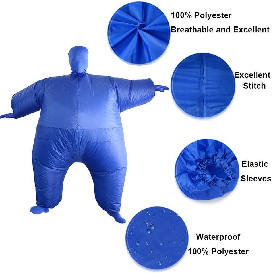 Blue Inflatable Costume Full Body Suit Inflatable Halloween Costumes ...