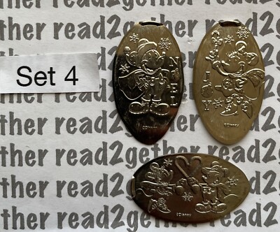 Disneyland Resort Pressed Nickel Set Disneyland Park Happy Holidays ...