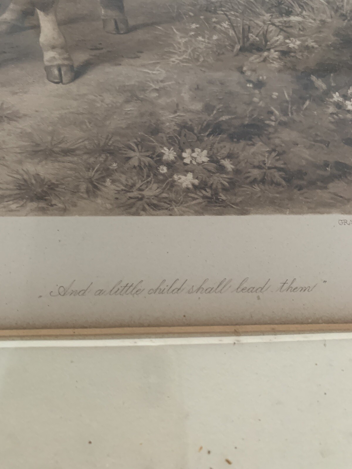 William Strutt Peace "A Little Child Shall Lead Them" 1896 Print ...