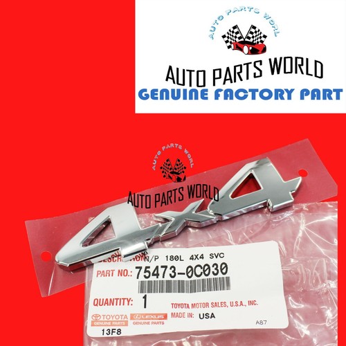 GENUINE TOYOTA 07-21 TUNDRA|16-23 TACOMA 4X4 TAILGATE REAR NAMEPLATE ...