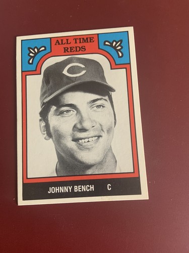 JOHNNY BENCH CARD CINCINNATI REDS FREE SHIPPING | eBay