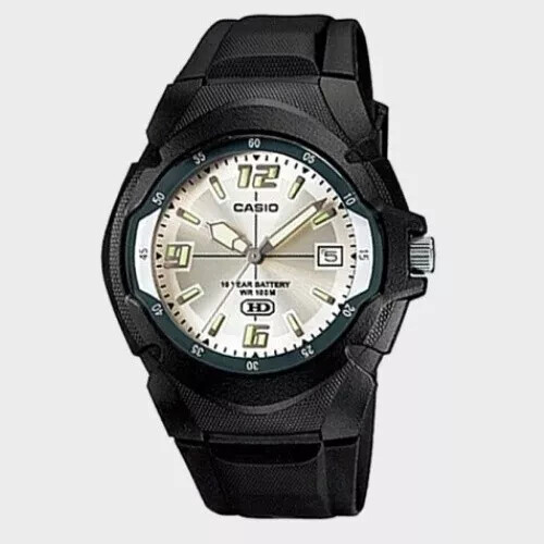 Casio MW-600F-7A | Unisex Analog Quartz Wrist Watch, White Dial, Black ...