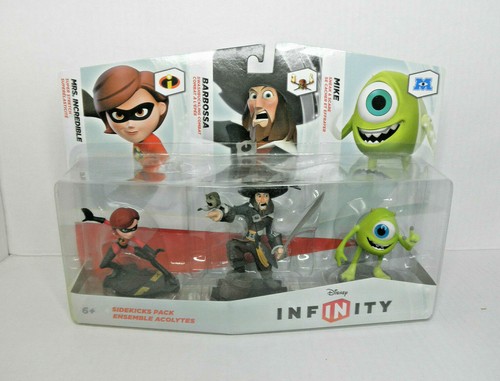 Disney Infinity Sidekicks 3 Pack Mrs Incredible Barbossa Mike Monsters ...