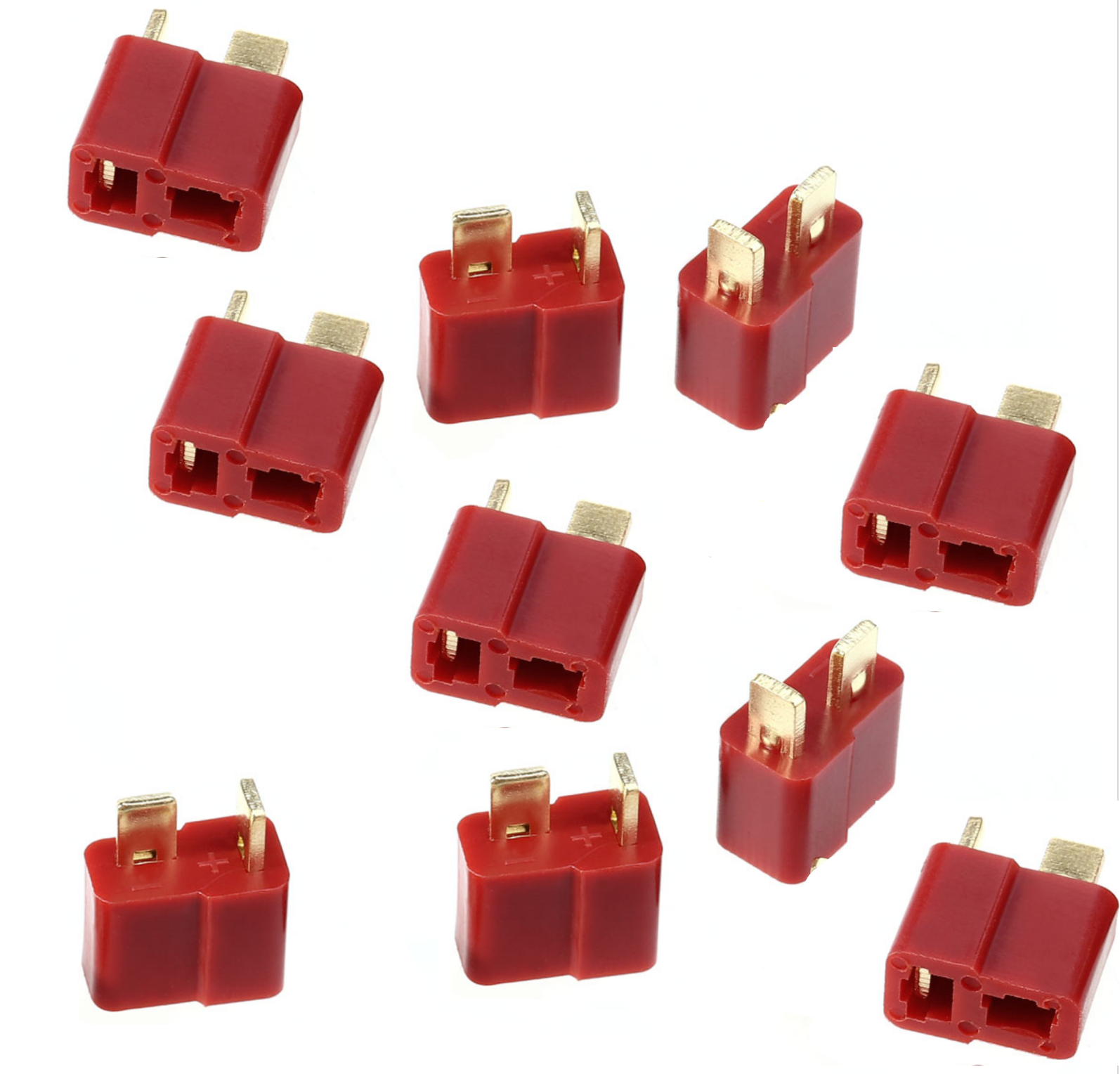 5 Stück T-DEAN Female Goldstecker Hochstrom Stecker Dean T-Stecker ...