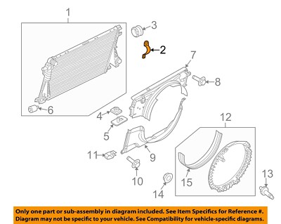 FORD OEM 11-16 F-350 Super Duty-Radiator Core Support Bracket Panel ...