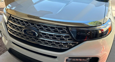 Chrome AeroSkin Hood Protector Bug Shield Deflector for 2020-2025 Ford ...