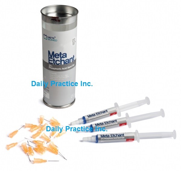 Meta Biomed Dental Etchant Gel 37% Blue 3 x 3gm Syringes MFG#: 309990 ...