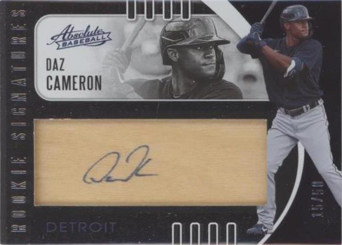 2021 Panini Absolute - Rookie Baseball Material Signatures Daz Cameron ...