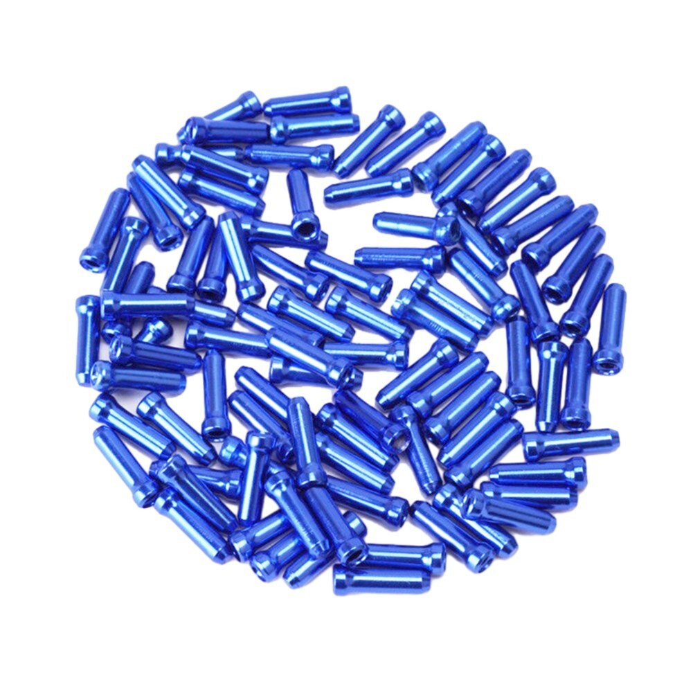 Lightweight Bicycle Wire End Cap 100x Aluminum Ferrule Tip for Secure ...