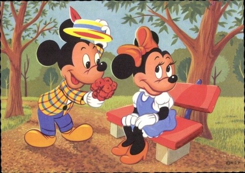 Ak Walt Disney, Micky Maus, Minnie Maus - 4319423 | eBay.de