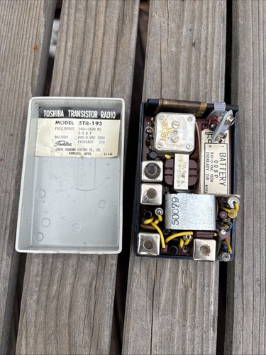 TOSHIBA 5TR-193 ‘LACE’ Transistor Radio JAPAN W/ Case | eBay